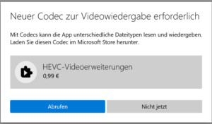 HEVC-Videoerweiterungen für Windows kostenlos installieren - Anleitung