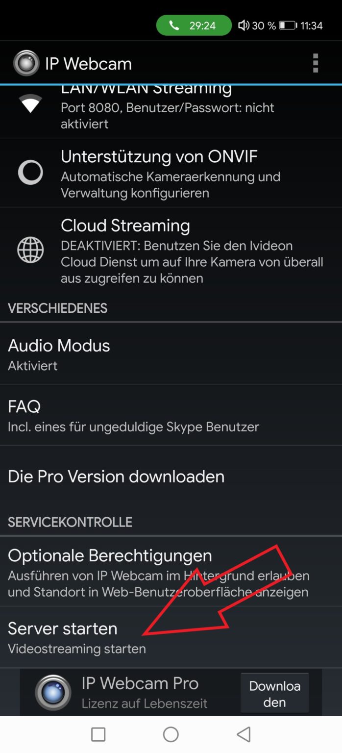 Smartphone kabellos als Webcam am Windows PC nutzen - Anleitung