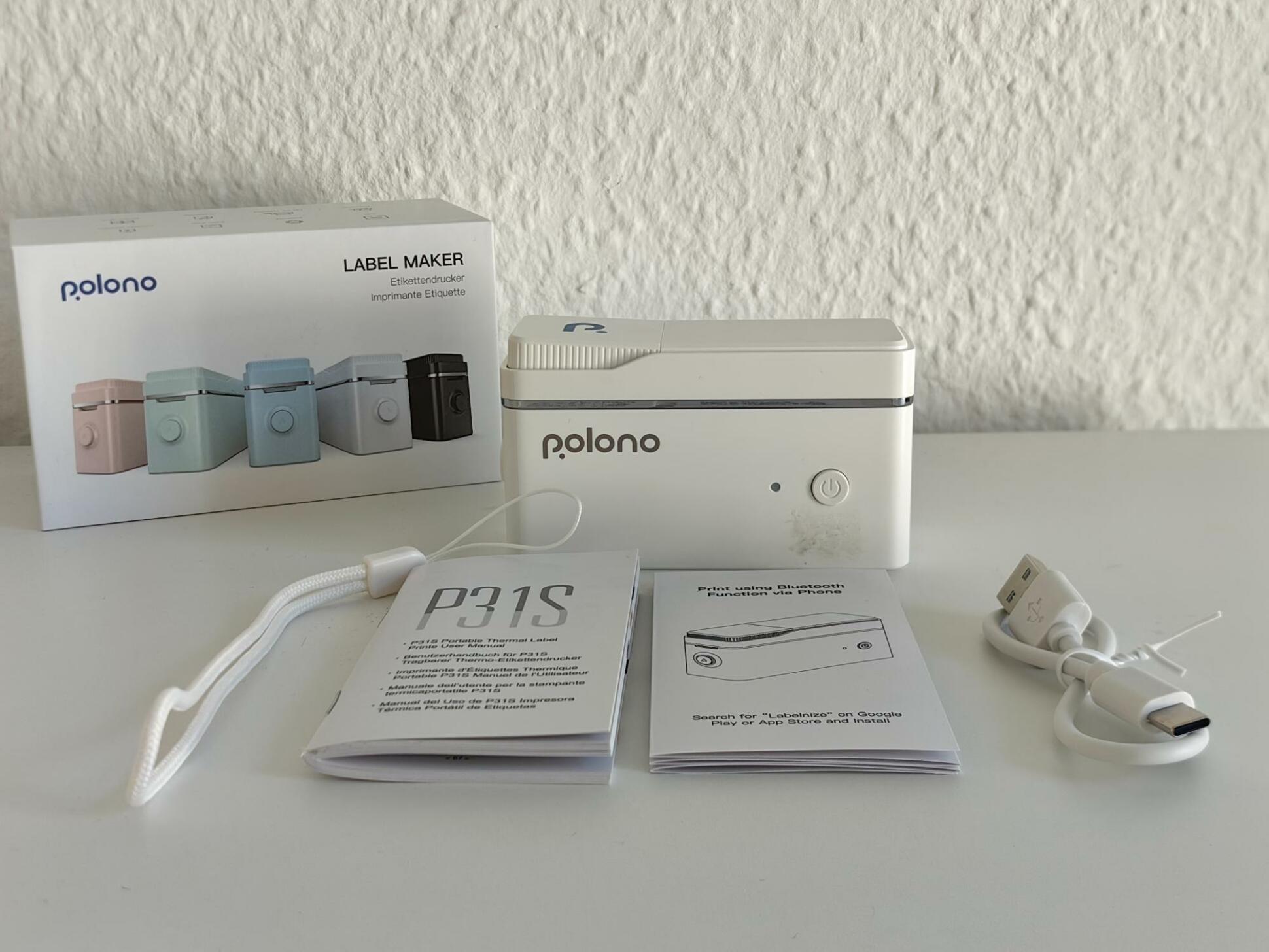 Polono P31S im Test - der smarte, kleine Etikettendrucker