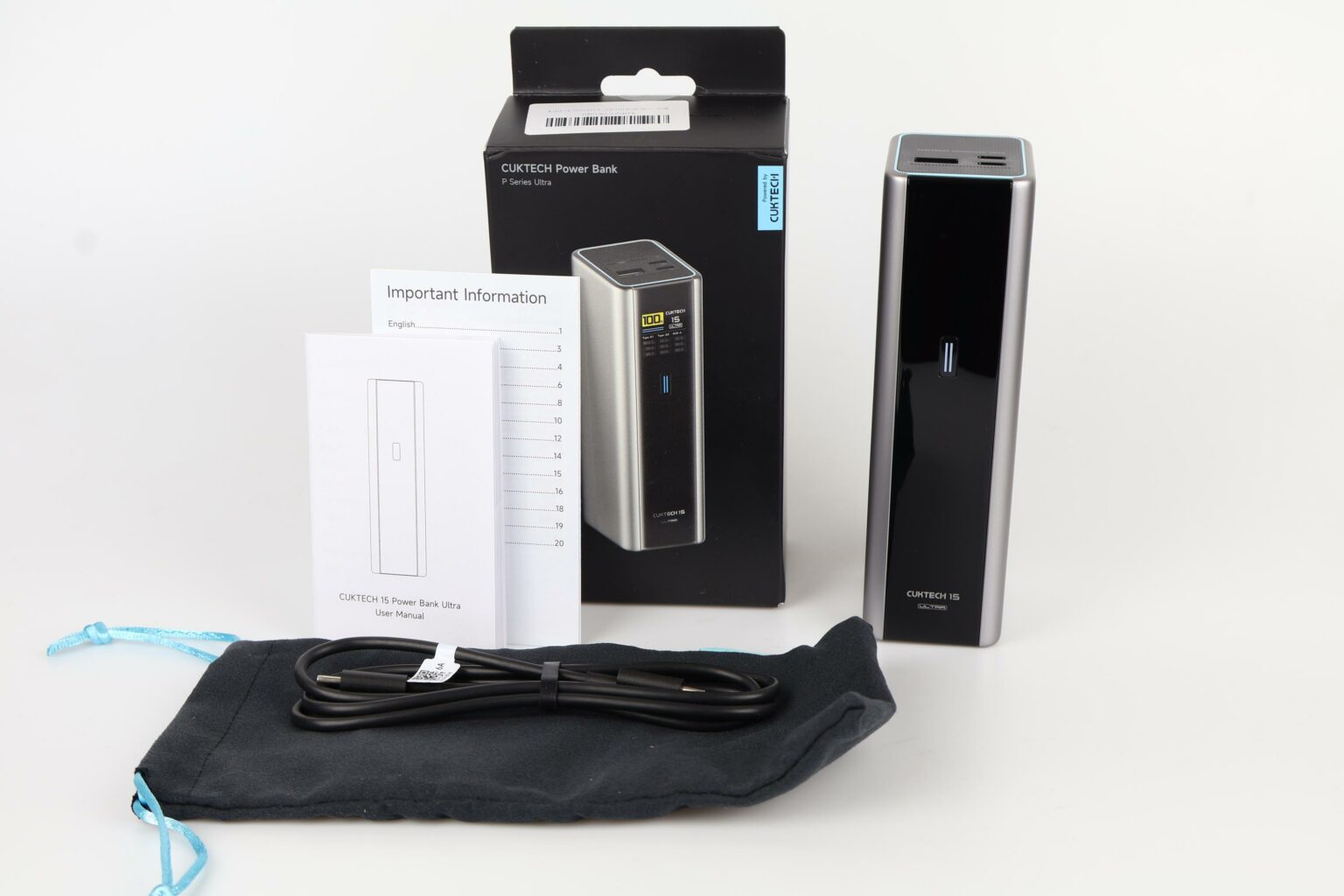 Cuktech 15 Ultra im Test - 20.000 mAh Powerbank mit 165W Input!