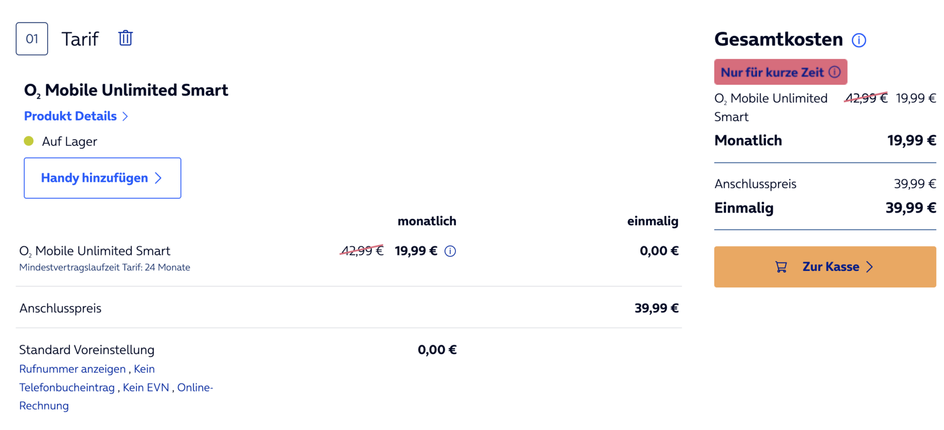O2 unlimited Smart ist zurück! Unbegrenzt 5G für 20€/Monat