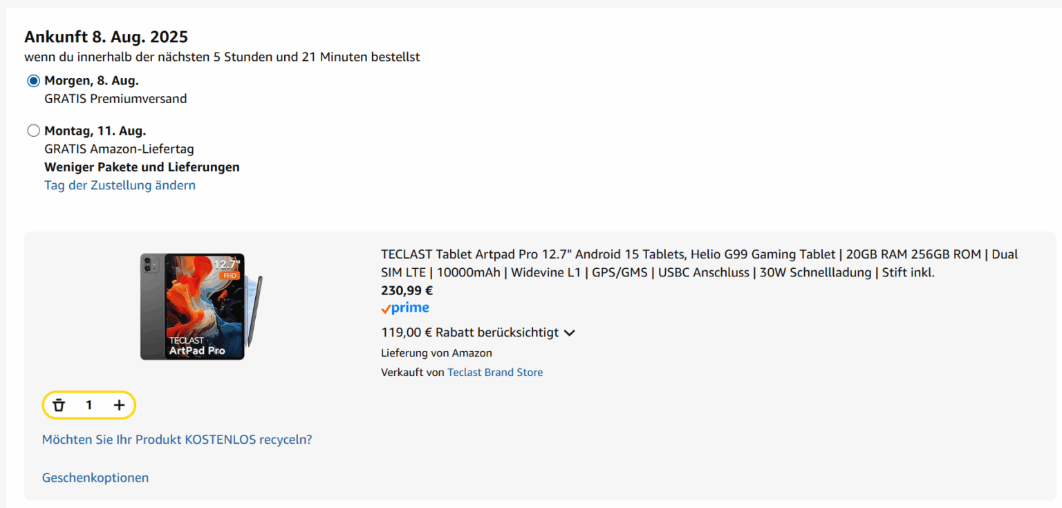 Teclast Artpad Pro vorgestellt - "Künstler-Tablet" startet für 220€