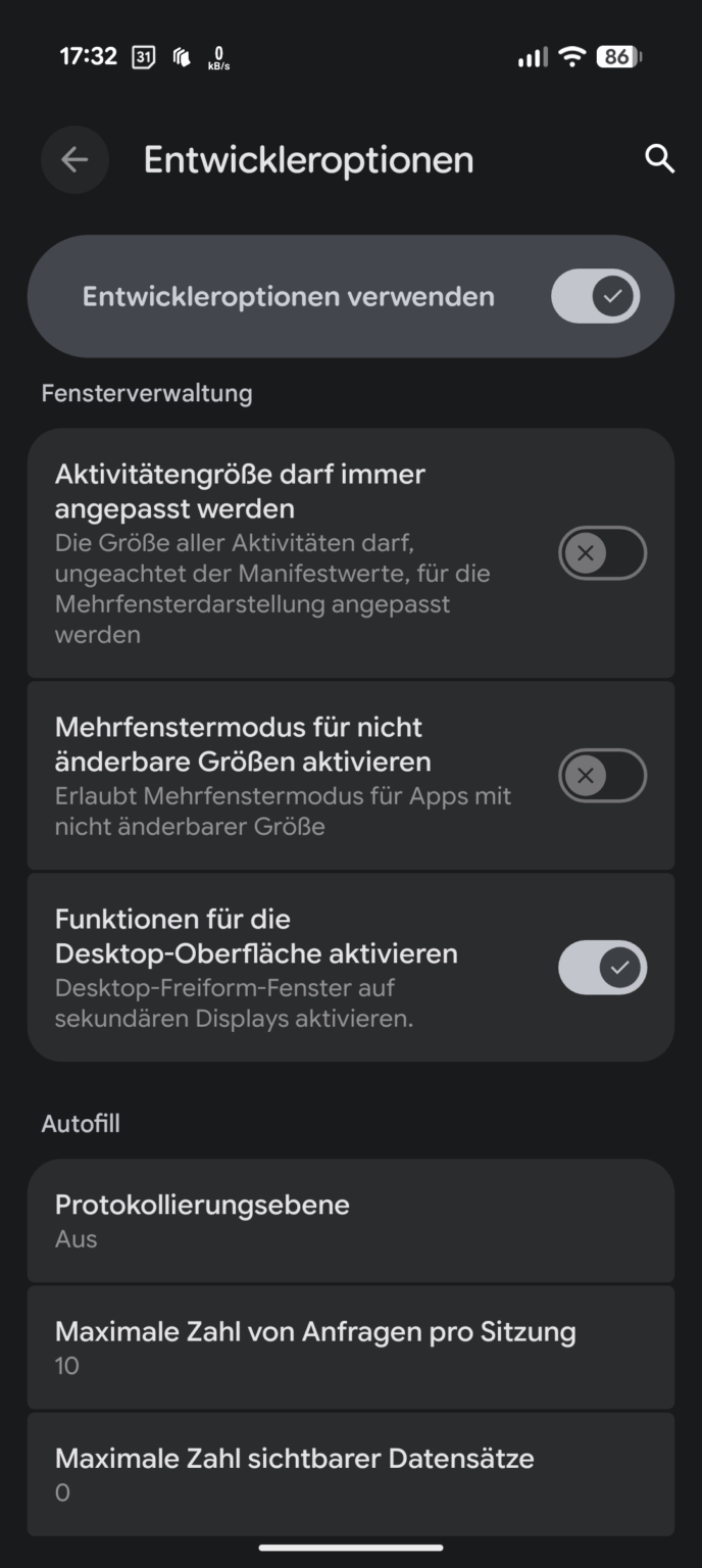 Android 16: Desktop-Modus für externe Bildschirme ausprobiert!